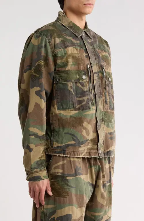 DIET STARTS MONDAY Hopkins Camo Utility Jacket - Camo Multi