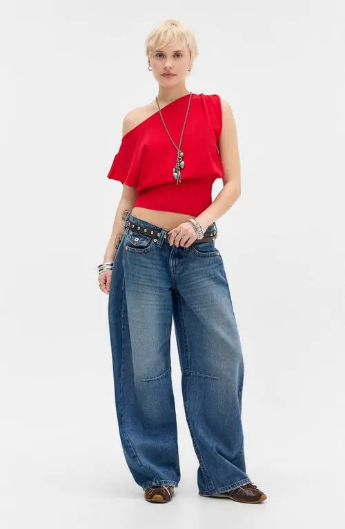 BDG URBAN OUTFITTERS Knit Crop Top - Red