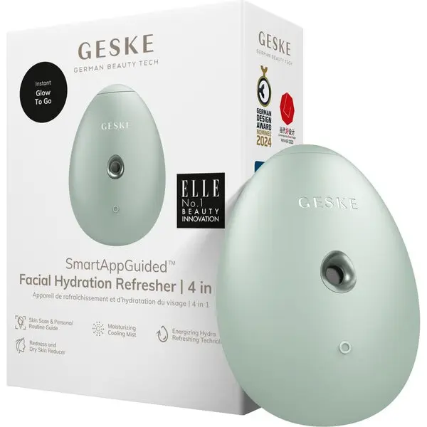 GESKE Smartappguided Facial Hydration Refresher | 4 In 1 - Green