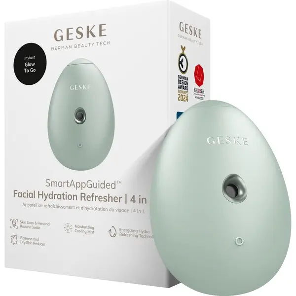 GESKE Smartappguided Facial Hydration Refresher | 4 In 1 - Green