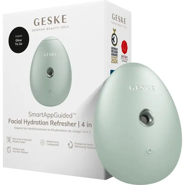 GESKE Smartappguided Facial Hydration Refresher | 4 In 1 - Green