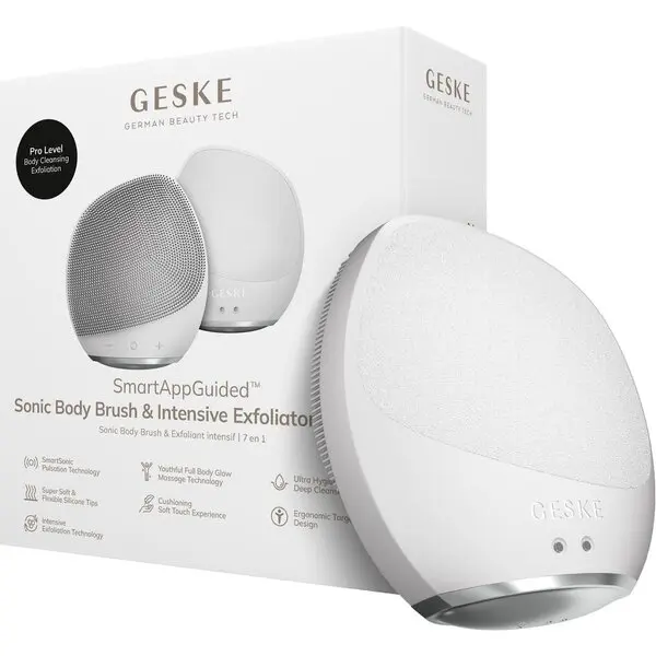 GESKE Smartappguided Sonic Body Brush & Intensive Exfoliator | 7 In 1 - Starlight