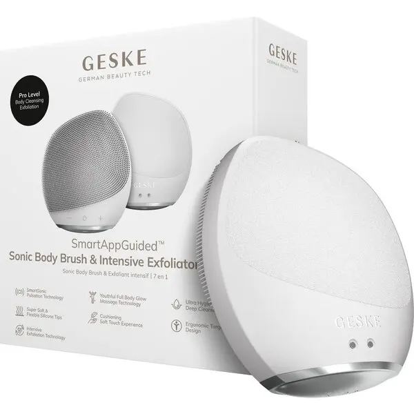 GESKE Smartappguided Sonic Body Brush & Intensive Exfoliator | 7 In 1 - Starlight