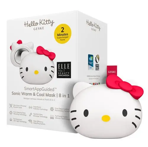 GESKE Hello Kitty Smartappguided Sonic Warm & Cool Mask | 8 In 1 - Hello Kitty Starlight