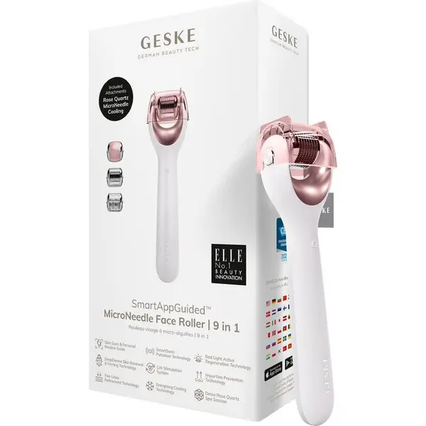 GESKE Smartappguided Microneedle Face Roller | 9 In 1 - Starlight