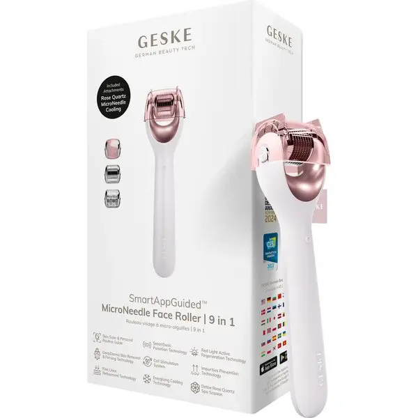 GESKE Smartappguided Microneedle Face Roller | 9 In 1 - Starlight