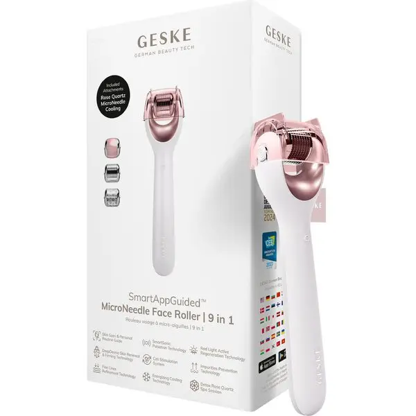 GESKE Smartappguided Microneedle Face Roller | 9 In 1 - Starlight