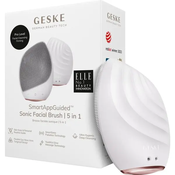 GESKE Smartappguided Sonic Facial Brush | 5 In 1 - Starlight