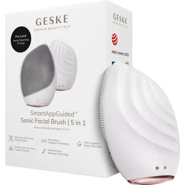 GESKE Smartappguided Sonic Facial Brush | 5 In 1 - Starlight
