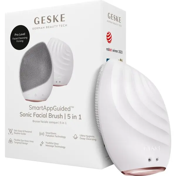 GESKE Smartappguided Sonic Facial Brush | 5 In 1 - Starlight