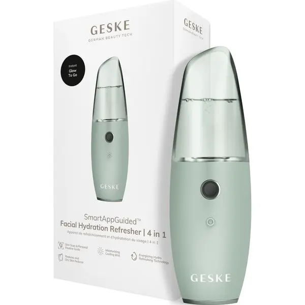GESKE Smartappguided Facial Hydration Refresher | 4 In 1 - Green