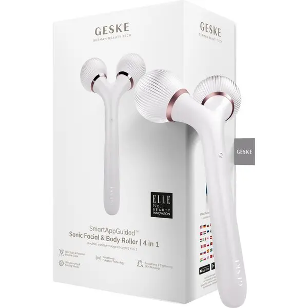 GESKE Smartappguided Sonic Facial & Body Roller | 4 In 1 - Starlight
