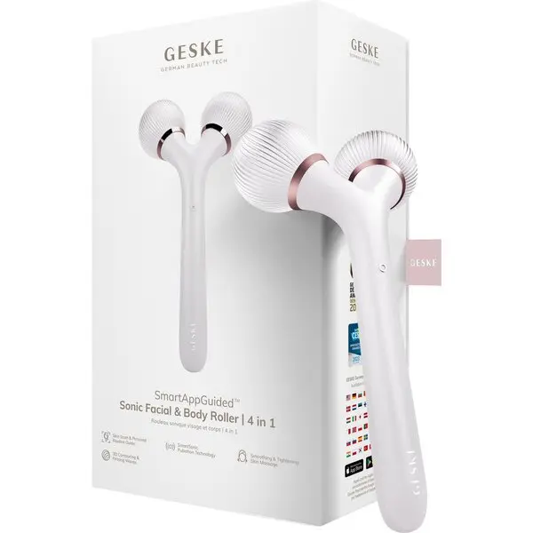 GESKE Smartappguided Sonic Facial & Body Roller | 4 In 1 - Starlight