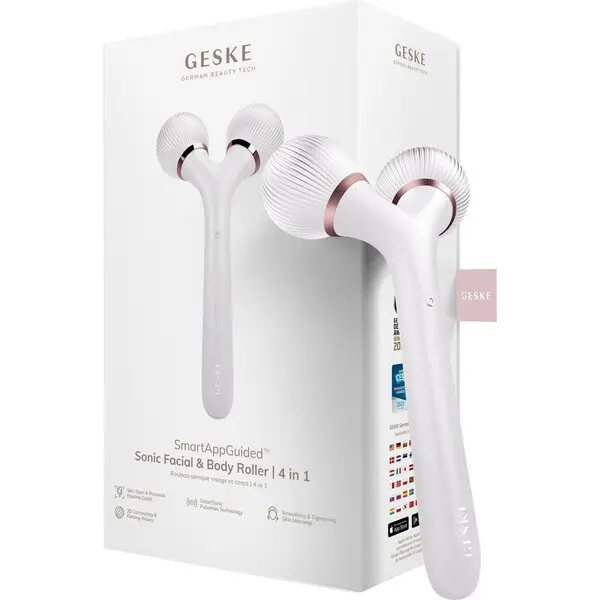 GESKE Smartappguided Sonic Facial & Body Roller | 4 In 1 - Starlight