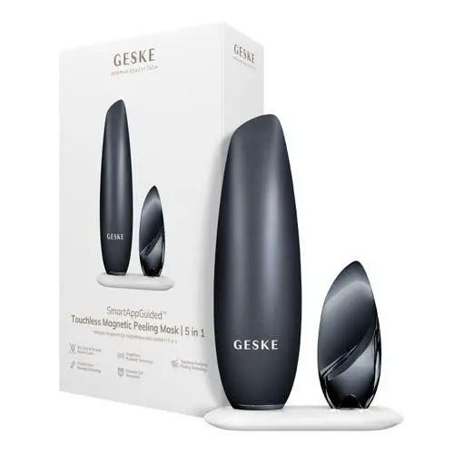 GESKE Smartappguided Touchless Magnetic Peeling Mask | 5 In 1 - Black