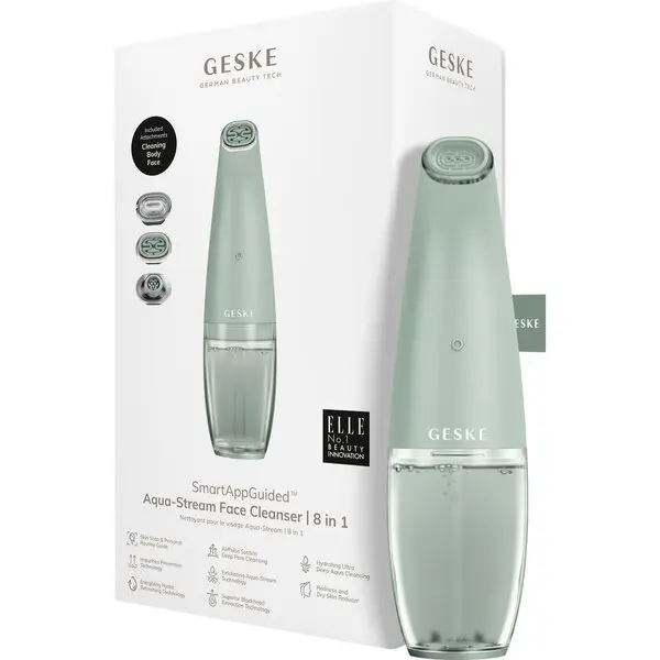 GESKE Smartappguided Aqua-stream Face Cleanser | 8 In 1 - Green