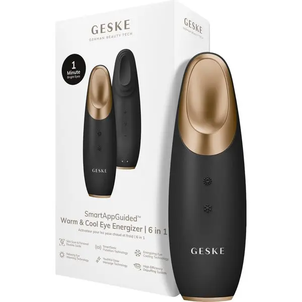 GESKE Smartappguided Warm & Cool Eye Energizer | 6 In 1 - Gray