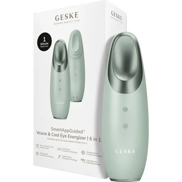 GESKE Smartappguided Warm & Cool Eye Energizer | 6 In 1 - Green