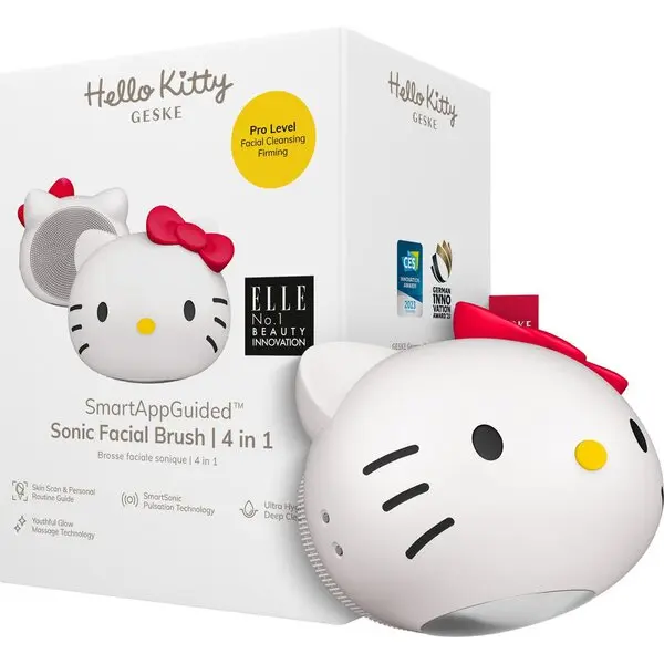 GESKE Hello Kitty Smartappguided Sonic Facial Brush | 4 In 1 - Hello Kitty Starlight