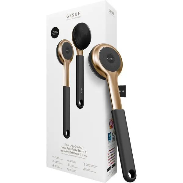 GESKE Smartappguided Sonic Full-body Brush & Intensive Exfoliator | 8 In 1 - Gray