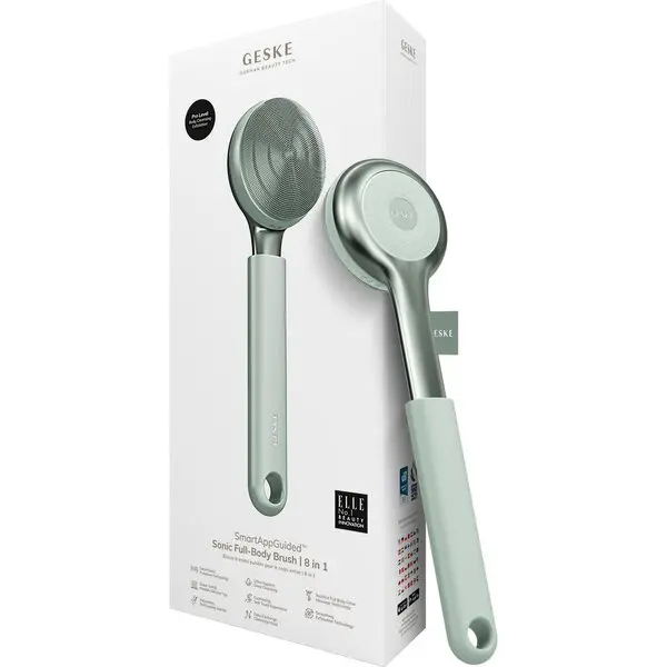 GESKE Smartappguided Sonic Full-body Brush & Intensive Exfoliator | 8 In 1 - Green