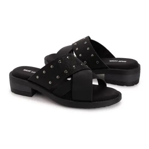 MUK LUKS Vittoria Sandal - Black