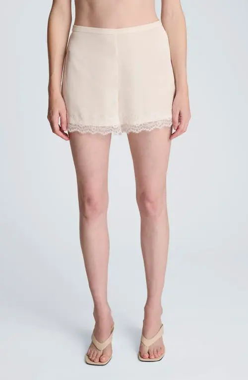 KENNETH COLE Tonal Lace Shorts - Feather White