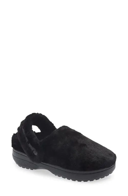 CROCS Classic Faux Fur Clog