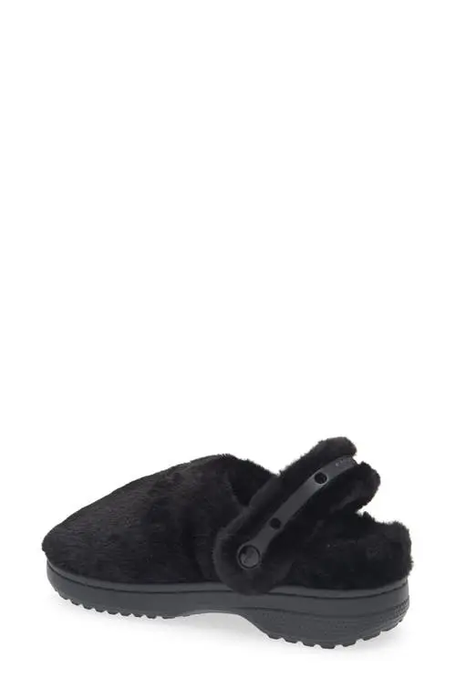 CROCS Classic Faux Fur Clog