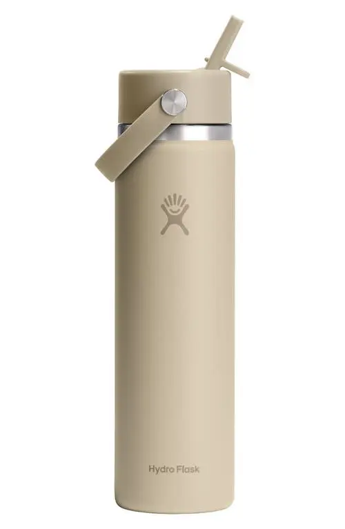 HYDRO FLASK 24-ounce Wide Mouth Flex Straw Cap Bottle - Oat