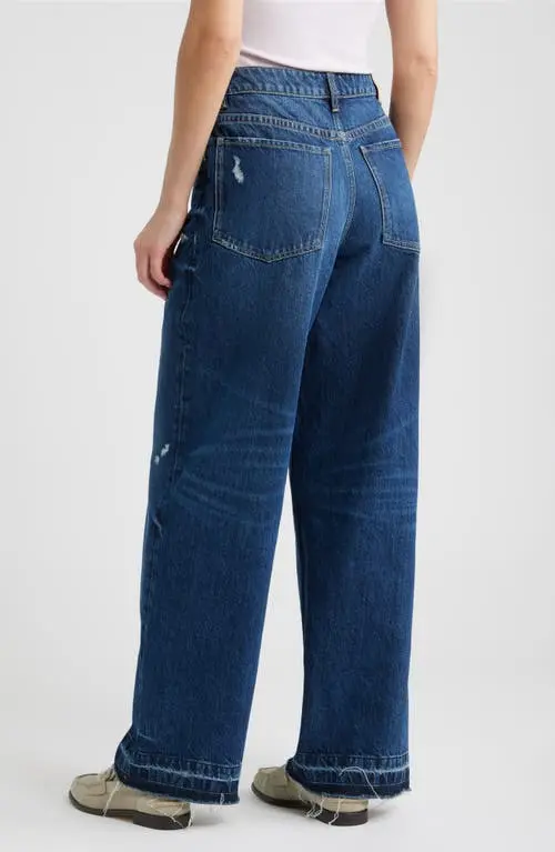 Hugo Boss Slouchy Nonstretch-denim Jeans With Raw Hem