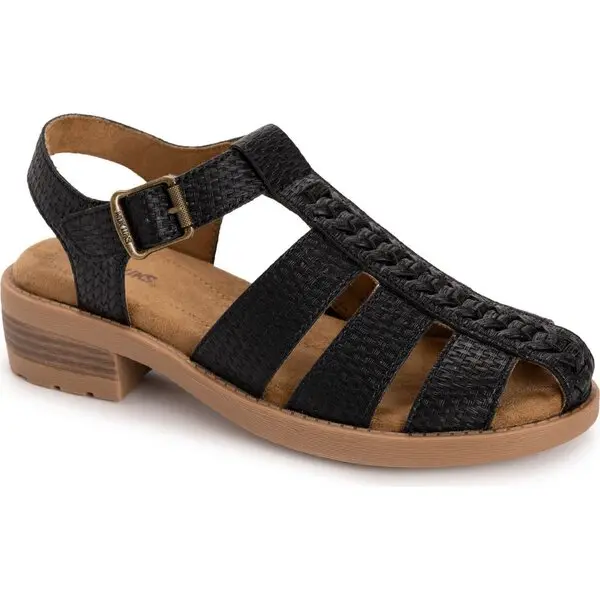 MUK LUKS Vanilla Fisherman Sandal - Black