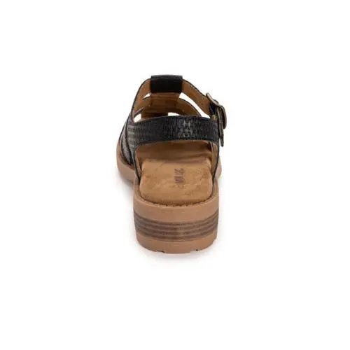 MUK LUKS Fisherman Sandal - Black