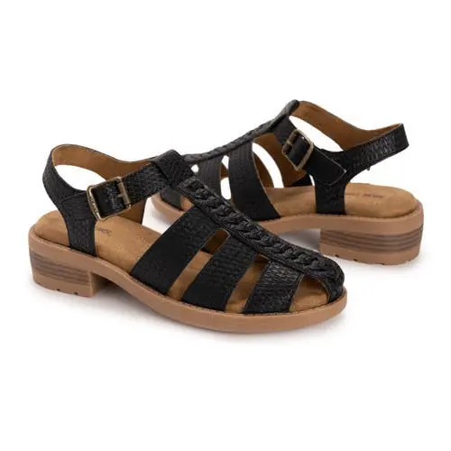 MUK LUKS Fisherman Sandal - Black