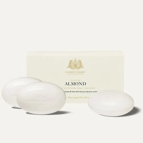 CASWELL-MASSEY Almond Bar Soap - 3-soap Set