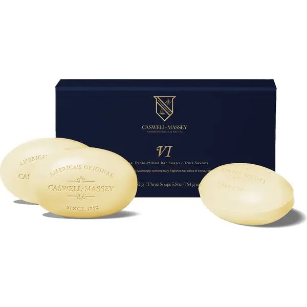 CASWELL-MASSEY Number Six Bar Soap - 3-soap Set