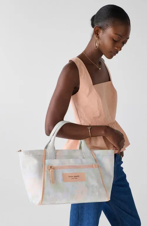 Kate Spade New York Canvas Tote Bag - Coral Multi