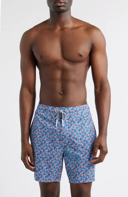 Johnnie-o Printed Swim Trunks - Navy