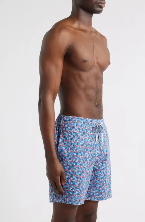 Johnnie-o Printed Swim Trunks - Navy