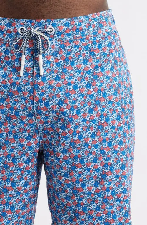 Johnnie-o Printed Swim Trunks - Navy
