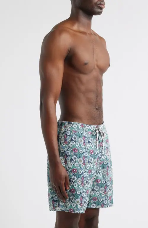 Johnnie-o Ponderosa Printed Swim Trunks - Black