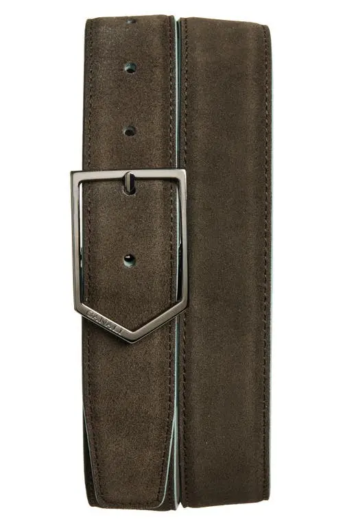 Canali Suede Belt - Brown