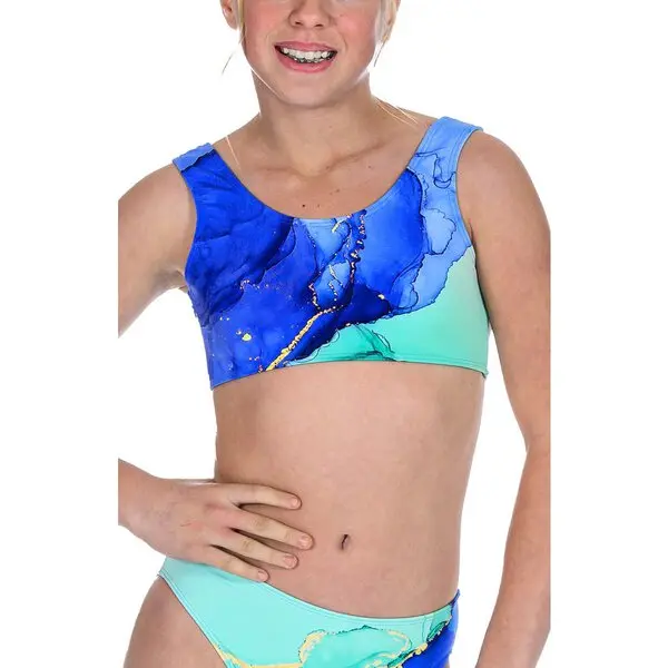 DESTIRA Bikini Top - Tidal Wave Aqua