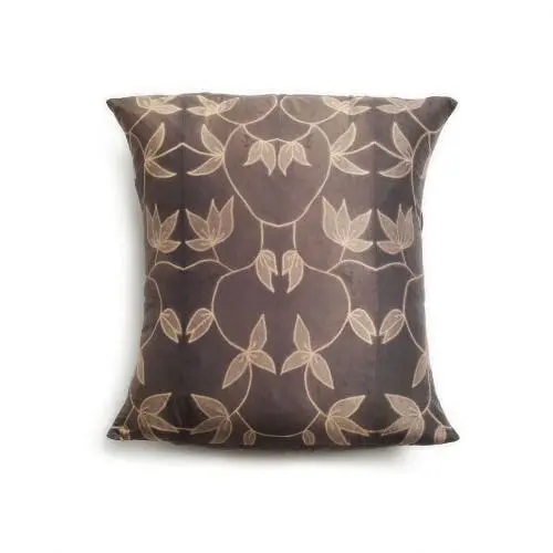 STUDIO VARIOUSLY Folio Indigo Handcrafted Shibori Mulberry Silk Pillowcover Only - Black/indigo