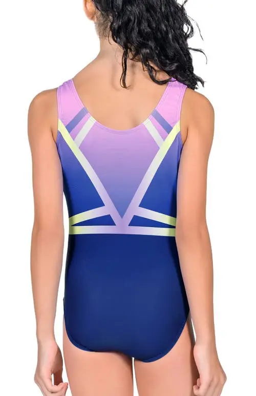 DESTIRA Tank Style Leotard With Crystal Embellishments