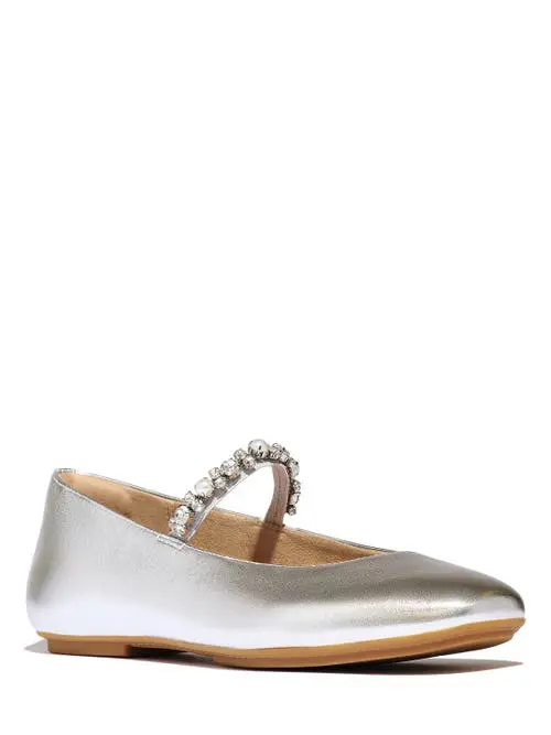 Fitflop Delicato Pearl Crystal Ballerinas - Silver