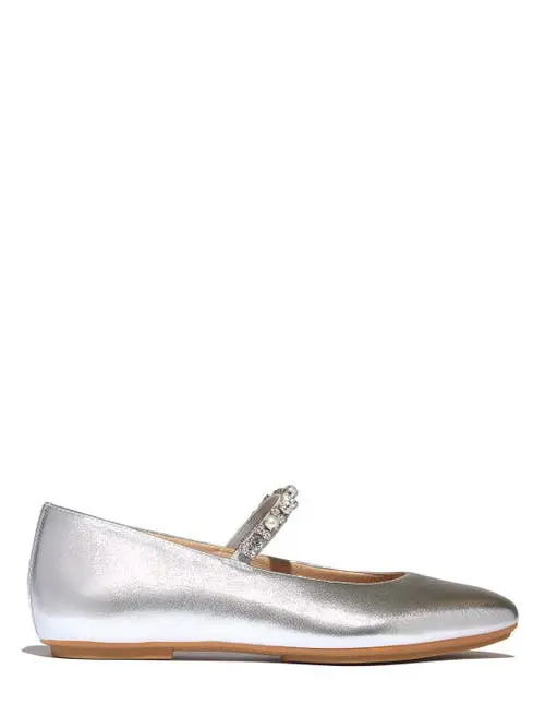 Fitflop Delicato Pearl Crystal Ballerinas - Silver