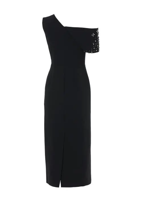 GIZIA Long Dress With Bead Embroidery