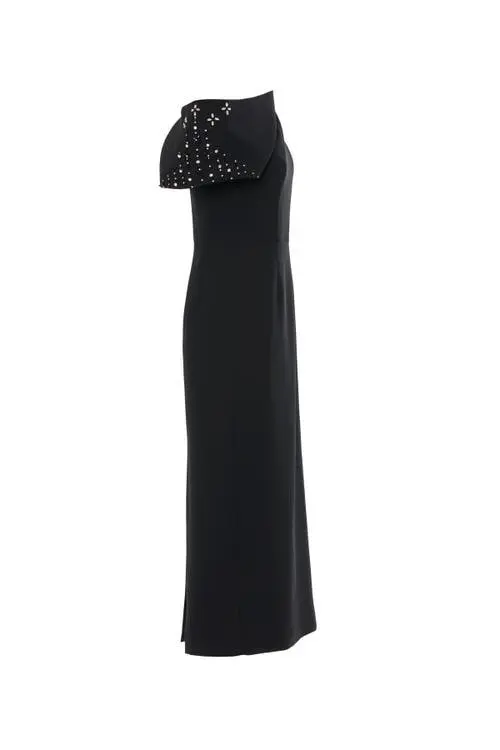 GIZIA Long Dress With Bead Embroidery