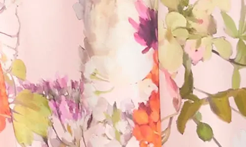 Ted Baker London Floral Satin Midi Dress